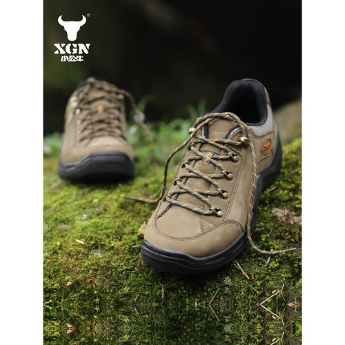 XGN小公牛登山鞋男女春夏季防水防滑耐磨戶外透氣真皮爬山徒步鞋|登山鞋/健行鞋|ETMall東森購物網