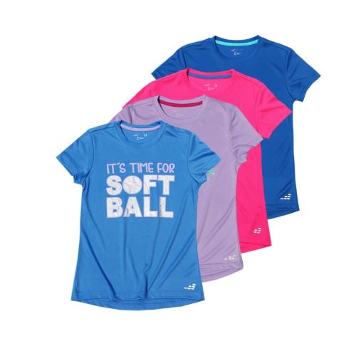 女兒童夏季短袖t恤 薄款速干排汗運動T恤 跑步健身上衣 110-160碼|T恤|ETMall東森購物網