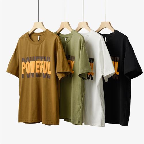 150-180大童 初高中生純棉圓領短袖 男女童圓領字母T恤 夏款童裝|兒童上身衣著|ETMall東森購物網