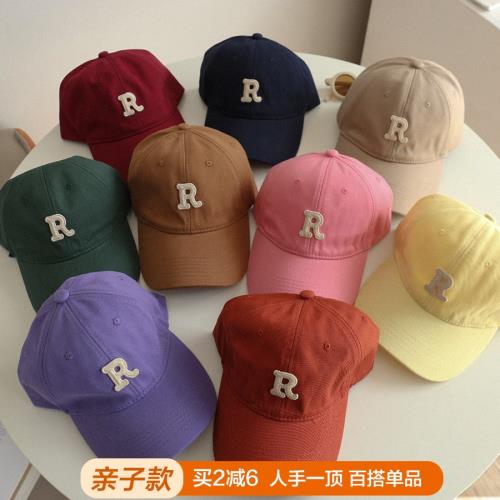 r標棒球帽女大頭圍顯臉小百搭運動帽子男韓版鴨舌帽大童親子帽潮|帽子|ETMall東森購物網