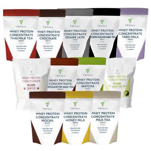 TRYALL 濃縮乳清蛋白粉（500g/袋）12款任選 單包組|Tryall|ETMall東森購物網