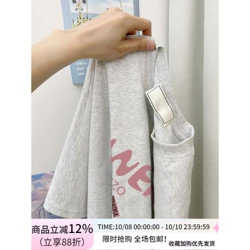 質感推薦BI入~短袖t恤女寬松夏季新款韓系洋氣減齡上衣百搭情侶衫|T恤|ETMall東森購物網