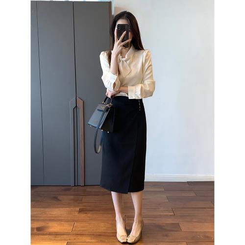 秋季套裝裙子2024輕熟風顯瘦氣質名媛高端通勤女裝穿搭時尚職場ol|洋裝|ETMall東森購物網