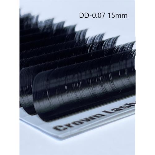 DD特翹黑色0.05 0.07網紅款高端優質開花皇冠專業接睫毛16mm柔軟|化妝/美容工具|ETMall東森購物網