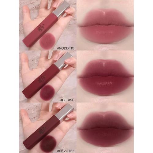 3CE云朵新色！韓國唇釉絲絨DEVOTEE/CERISE秋冬灰粉梅子色NODDING|唇彩/唇蜜/唇釉/唇泥|ETMall東森購物網
