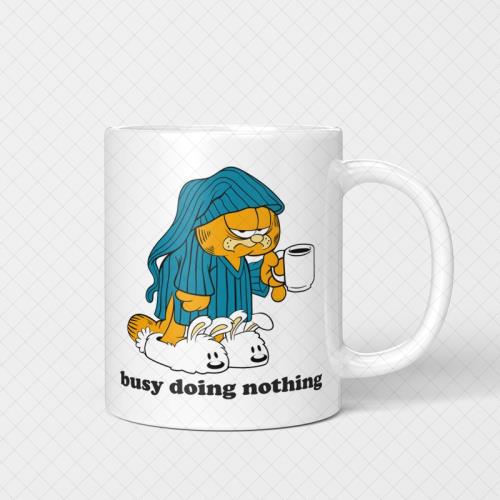 Garfield busy doing nothing 卡通貓杯成人杯子 創意馬克杯 水杯|馬克杯|ETMall東森購物網