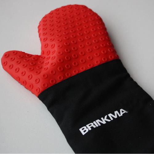 出口單 微波爐烤箱手套 硅膠+棉布耐熱230度大防燙手套1只|廚房電器配套用品|ETMall東森購物網