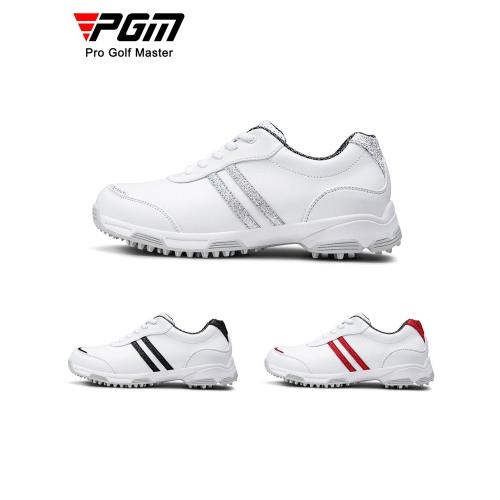 PGM新款 高爾夫女士球鞋 固定釘防滑鞋底 舒適透氣 防水超纖皮|高爾夫鞋|ETMall東森購物網