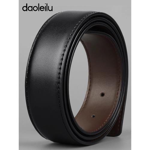 不帶頭皮帶針扣男真皮無頭牛皮無扣3.4CM純帶身板扣腰帶條3.0cm|腰帶|ETMall東森購物網