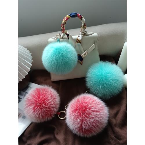 超大15CM女百搭皮草背包狐貍毛球|包配件|ETMall東森購物網