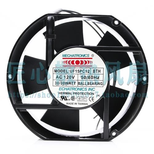 Mechatronics UF15PC12 AC120V 30W 15050 15CM 機柜排風散熱風扇|USB風扇|ETMall東森購物網