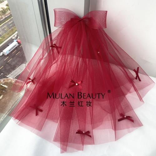 酒紅色cosplay動漫展寫真蝴蝶結|3C周邊|ETMall東森購物網