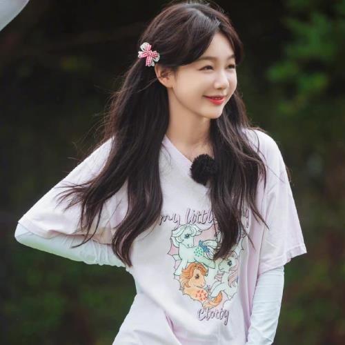 BGPUSK/比各彪卡23春夏獨角獸印花短袖T恤女打底衫時髦時尚洋氣|T恤|ETMall東森購物網