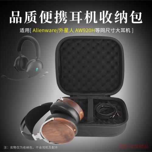 適用 ALIENWARE外星人AW920H藍牙無線耳機收納包硬殼保護套耳機包AW510H頭戴式耳機手提包收納整理保護殼|數位收納整理包 ...