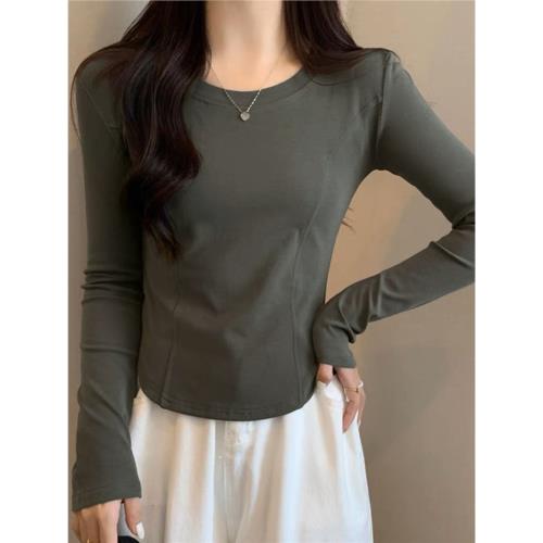 2023新款上衣不規則體桖長袖t恤|T恤|ETMall東森購物網