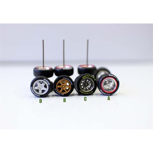 外貿1 64車模輪胎改裝車輪轂TOMY M2 風火輪多美卡綠光通用輪子|合金車/玩具模擬車/收藏車模|ETMall東森購物網