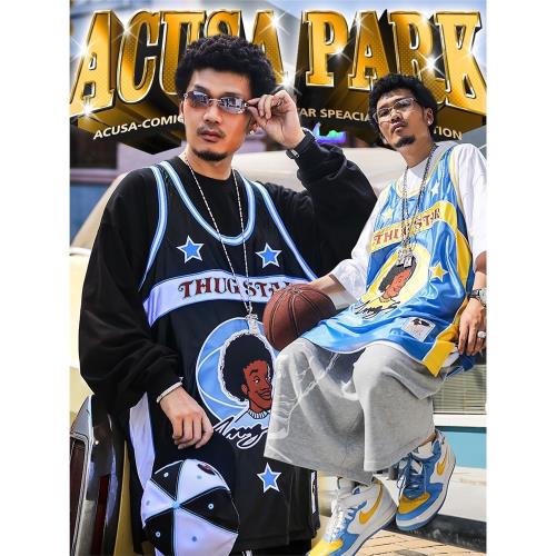 ACUSA肩帶黑人頭夏季寬松籃球衣|背心|ETMall東森購物網