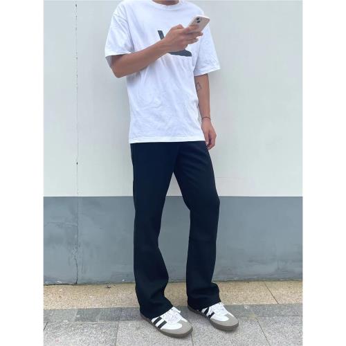 Kenijima同款高街vibe休閑百搭Clean fit馬吉 拉風格潮流微喇西褲|內褲|ETMall東森購物網