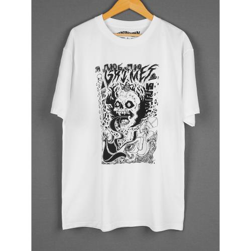 Grimes Visions Claire Boucher 4AD黑白純棉短袖美式休閑短袖T恤|T恤|ETMall東森購物網