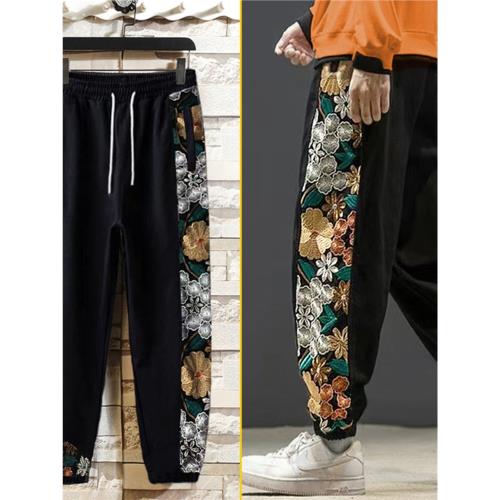 300斤8XL胖子男裝潮大碼休閑褲寬松束腳運動長褲特體加肥加大男褲|休閒褲|ETMall東森購物網