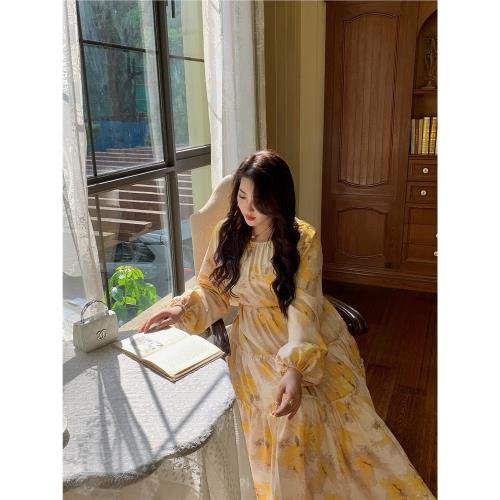 GLEC胖mm印花大擺超彈寬松水墨|大尺碼連身裙|ETMall東森購物網