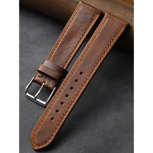 手工超薄真皮表帶18 19 20 21 22MM柔軟適配海馬浪琴海牛皮表帶|配件|ETMall東森購物網