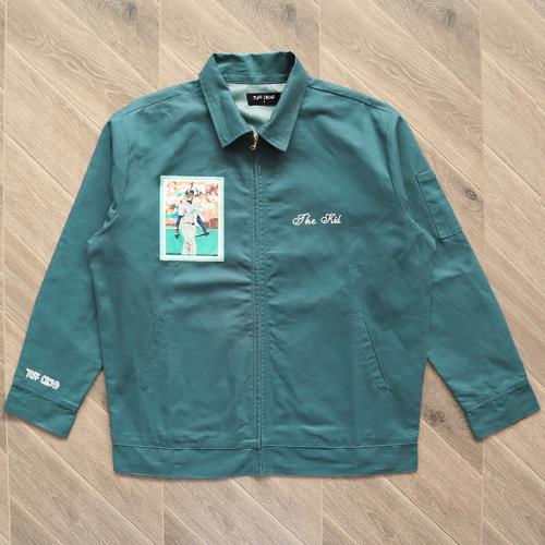 明星同款 TUFF CROWD Jacket ins同款立體印花拉鏈外套夾克|夾克|ETMall東森購物網