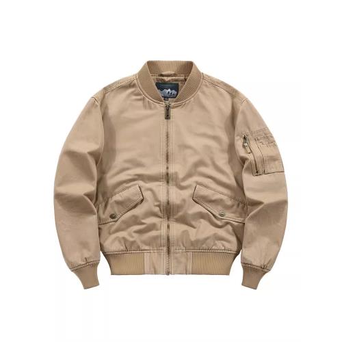 AK男裝秋季純棉男士夾克休閑飛行員外套大碼工裝復古棒球服|夾克|ETMall東森購物網