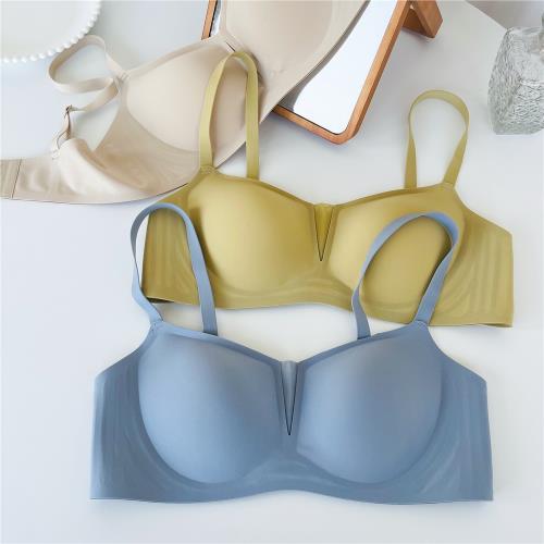 簡約舒適無鋼圈胸罩薄款光面內衣莫代爾純色清新無痕學生bra文胸|胸罩|ETMall東森購物網