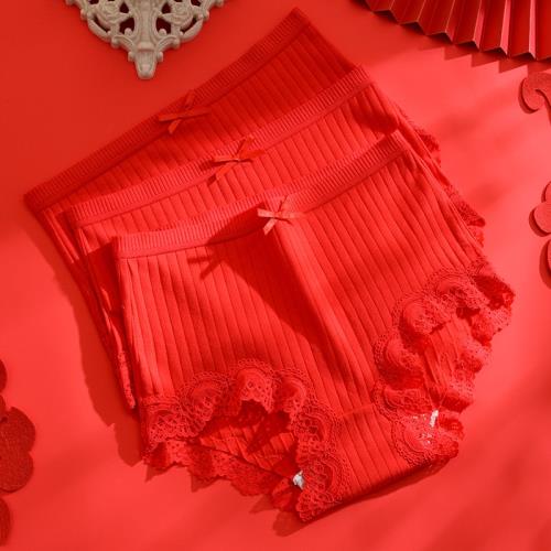 本命年紅色胖mm兔子媽媽禮物內褲|三角內褲|ETMall東森購物網