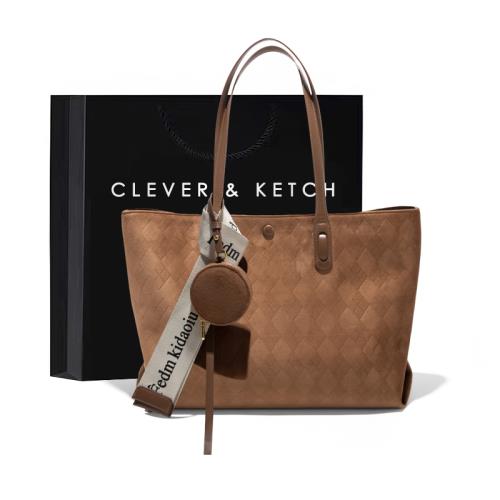 Clever&Ketch菱格大容量托特包包女2025新款通勤百搭單肩手提包|托特包|ETMall東森購物網
