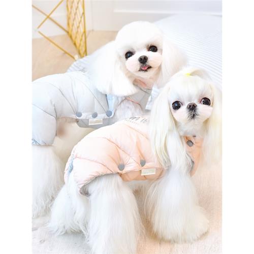 原180一閱心田泰迪寵物狗狗衣服冬季保暖無袖一片式厚羽絨包肚|金秋購物節，全站最高39%回饋，消費滿額再抽999黃金|狗寵物服裝/雨衣|ETMall東森購物網