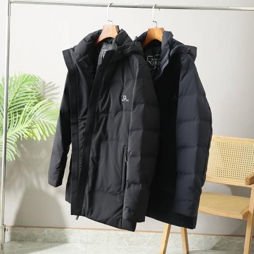 資深大廠牛貨！御寒保暖！冬季休閑通勤90灰鴨絨男連帽羽絨服外套|羽絨服|ETMall東森購物網