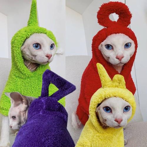 SPHYNX PLANET 斯芬克斯德文無毛貓衣服秋冬天線寶寶保暖貓咪衣服|貓寵物服裝/雨衣(新)|ETMall東森購物網