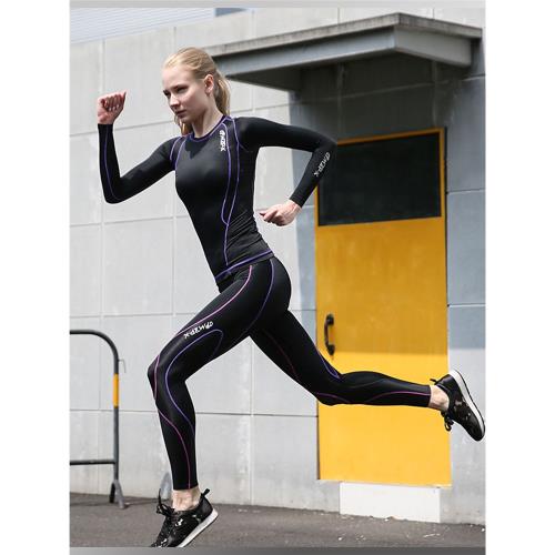 MZPX壓縮褲女EX新款加絨保暖運動跑步田徑護膝馬拉松健身緊身褲冬|健身褲|ETMall東森購物網