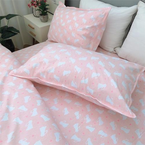 閉眼入~純棉絨布雙人加厚四件套床單200*230被套枕套磨毛保暖冬季|被套|ETMall東森購物網