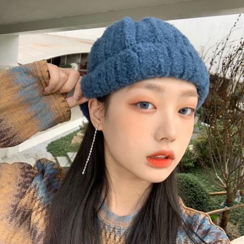 巨顯白女秋冬韓版ins毛線帽子|帽子|ETMall東森購物網