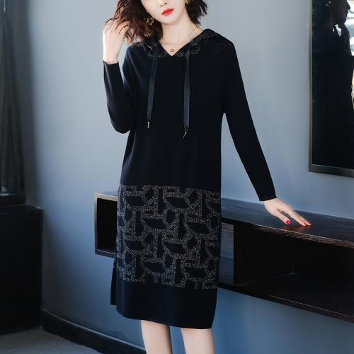 減齡胖mm遮肚子顯瘦真絲連衣裙|洋裝|ETMall東森購物網