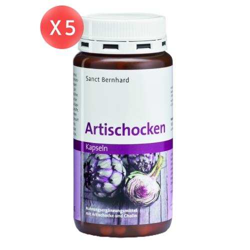 【聖伯納德 Sanct Bernhard】朝鮮薊膠囊 150顆*5瓶（共750顆）|聖伯納德 Sanct Bernhard|ETMall東森購物網