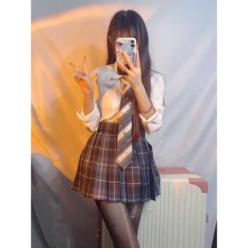黑絲學姐日系甜美半身裙jk制服|學生校服|ETMall東森購物網