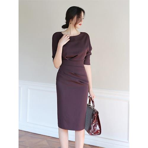 高端女神范職業連衣裙夏新款氣質OL包臀白領正式場合大碼顯瘦裙子|洋裝|ETMall東森購物網