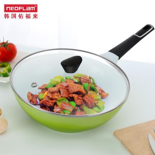 Neoflam陶瓷炒鍋炒菜鍋少油煙家用不粘鍋具電磁爐通用平底鍋|鍋具/煲/燒水壺|ETMall東森購物網