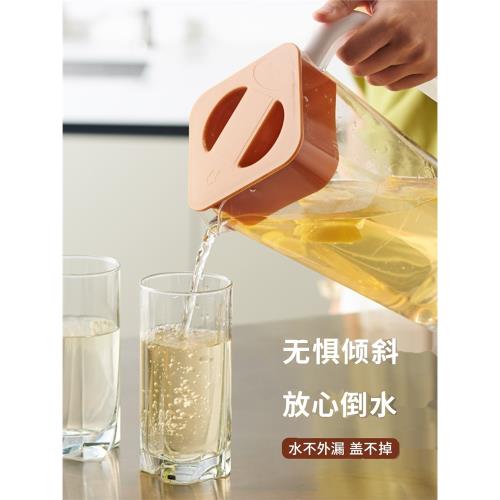 科得PC斜四方冷水壺果汁飲料壺多色大容量家用酒吧餐廳2L泡茶壺|冷水壺|ETMall東森購物網