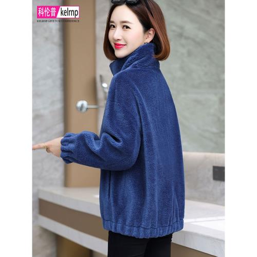 羊剪絨大衣女新款2025冬休閑百搭簡約減齡OL羊羔毛毛顆粒皮草外套|皮草|ETMall東森購物網