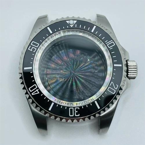 新款改裝NH35鬼王表殼防水藍寶石玻璃316L適用NH36機械機芯手表殼|配件|ETMall東森購物網