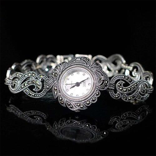 2022年時尚泰國經典S925銀手表歐美潮流石英機芯復古經典女款手鏈|歐美腕錶|ETMall東森購物網