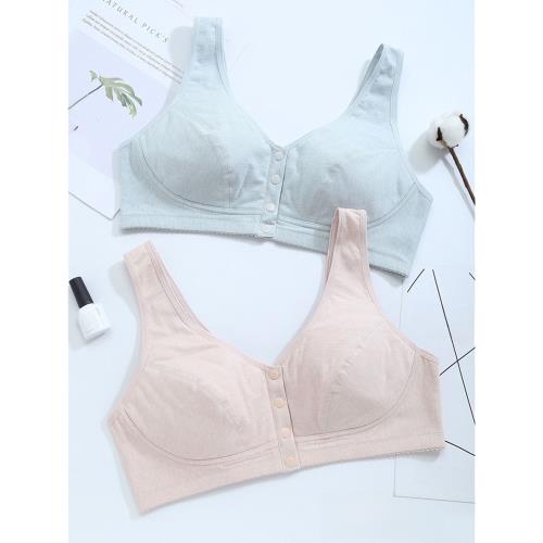 加大碼內衣女胖 mm200斤初中學生高中生前扣文胸無鋼圈薄款全罩杯|胸罩|ETMall東森購物網