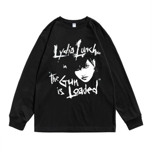 獨立音樂家噪音實驗家Lydia Lunch無浪潮搖滾長袖t恤男女寬松潮流|T恤|ETMall東森購物網