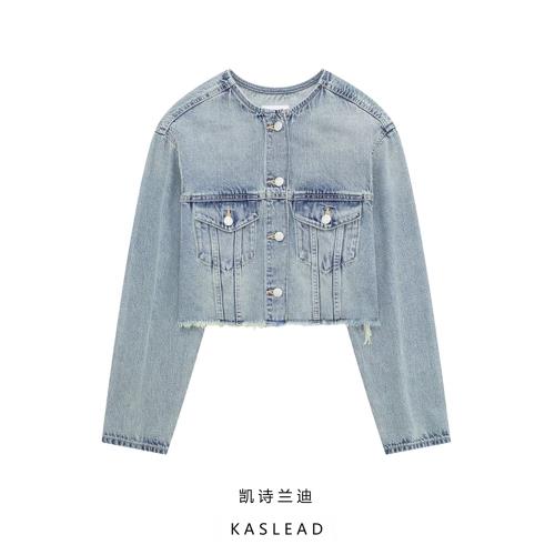 KASLEAD 新款 女裝 歐美風時尚休閑百搭牛仔夾克外套 4365052|短外套|ETMall東森購物網