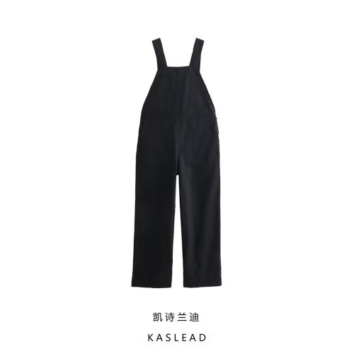 KASLEAD 新款 女裝 歐美風時尚闊腿工裝吊帶連體褲 1215837002|連身衣/褲|ETMall東森購物網